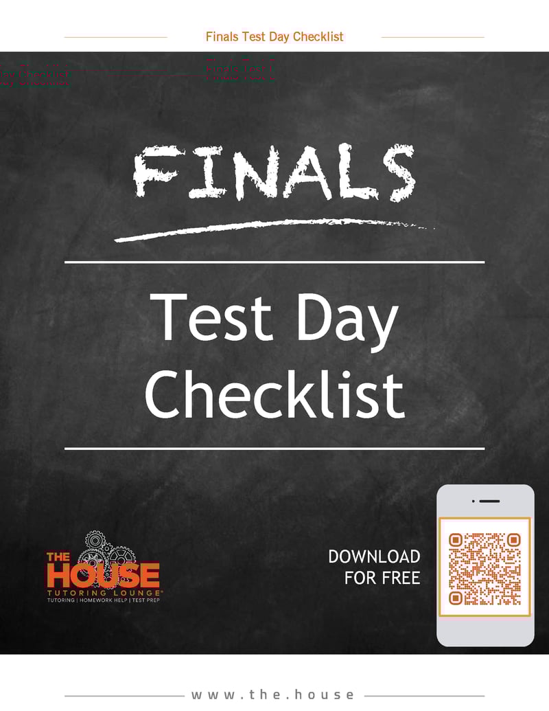 Download: The House Finals Test Day Checklist